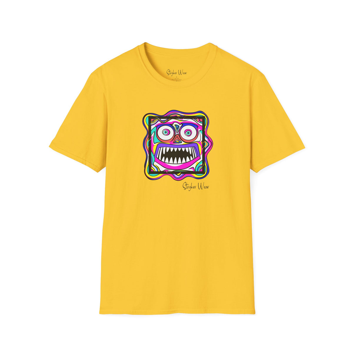 Abstract Funky Face Pop Art | Unisex Softstyle T-Shirt – Stryker Wear