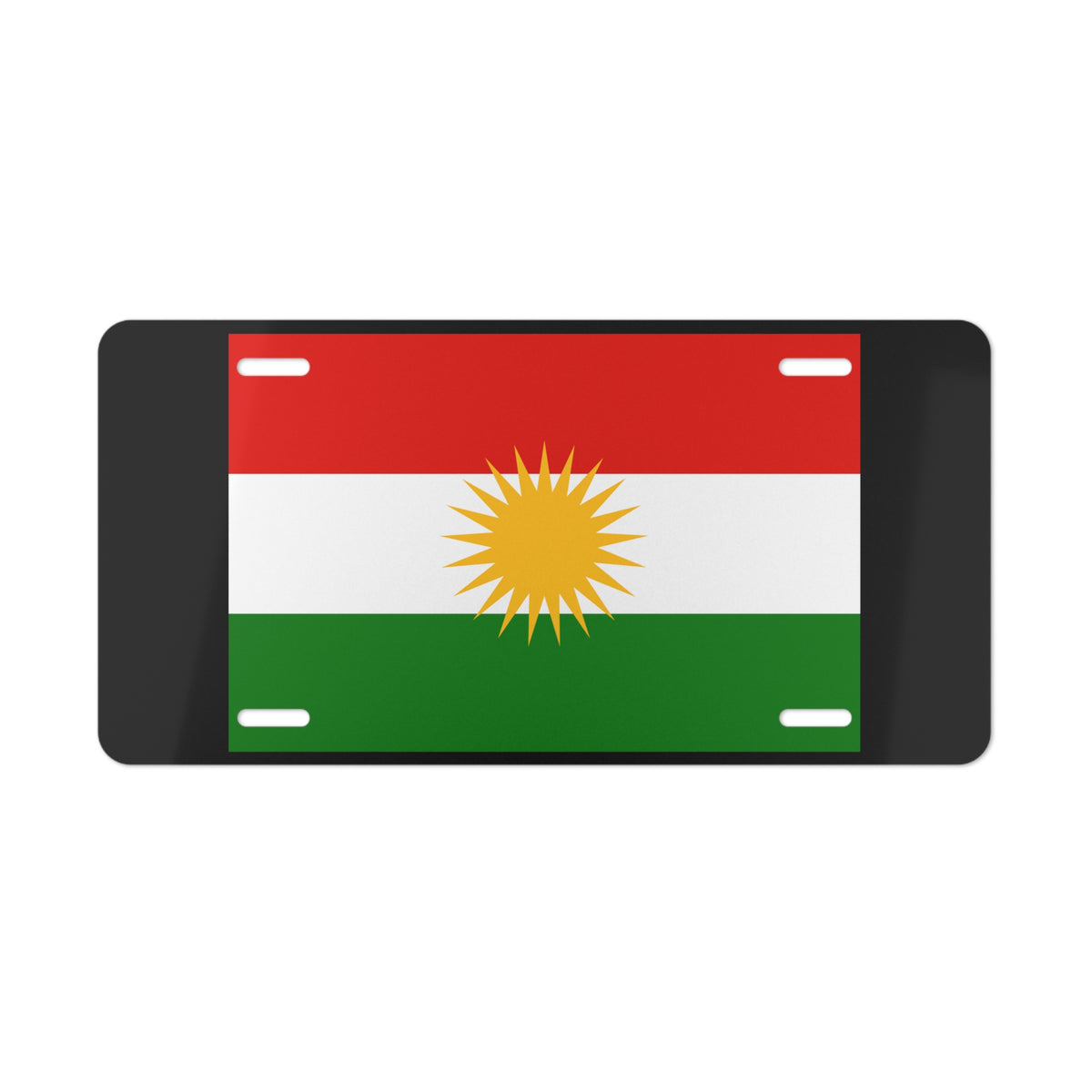 Kurdistan Flag Vanity Plate – Stryker Wear